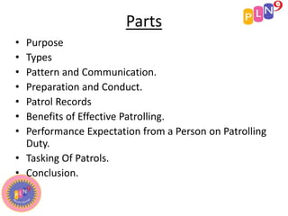 Patrolling | PPTX