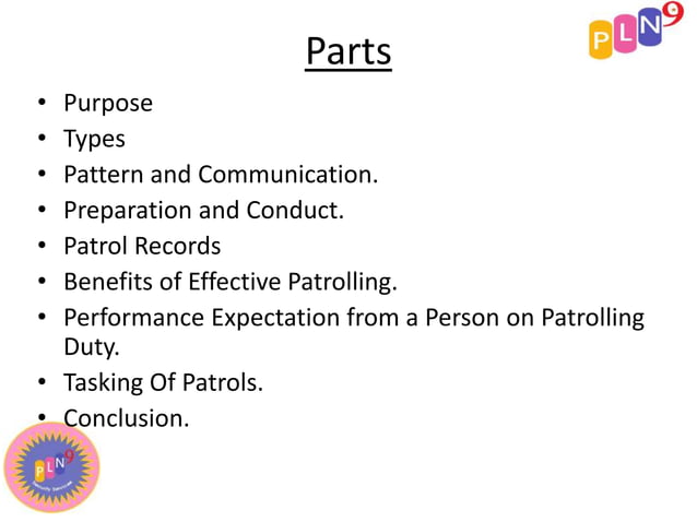 Patrolling | PPTX | Home Security | Home & Garden