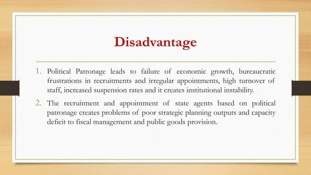 Patronage and Good Governance 5.pptx pptc | PPTX
