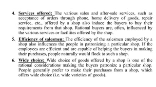 Patronage buying motives | PPTX