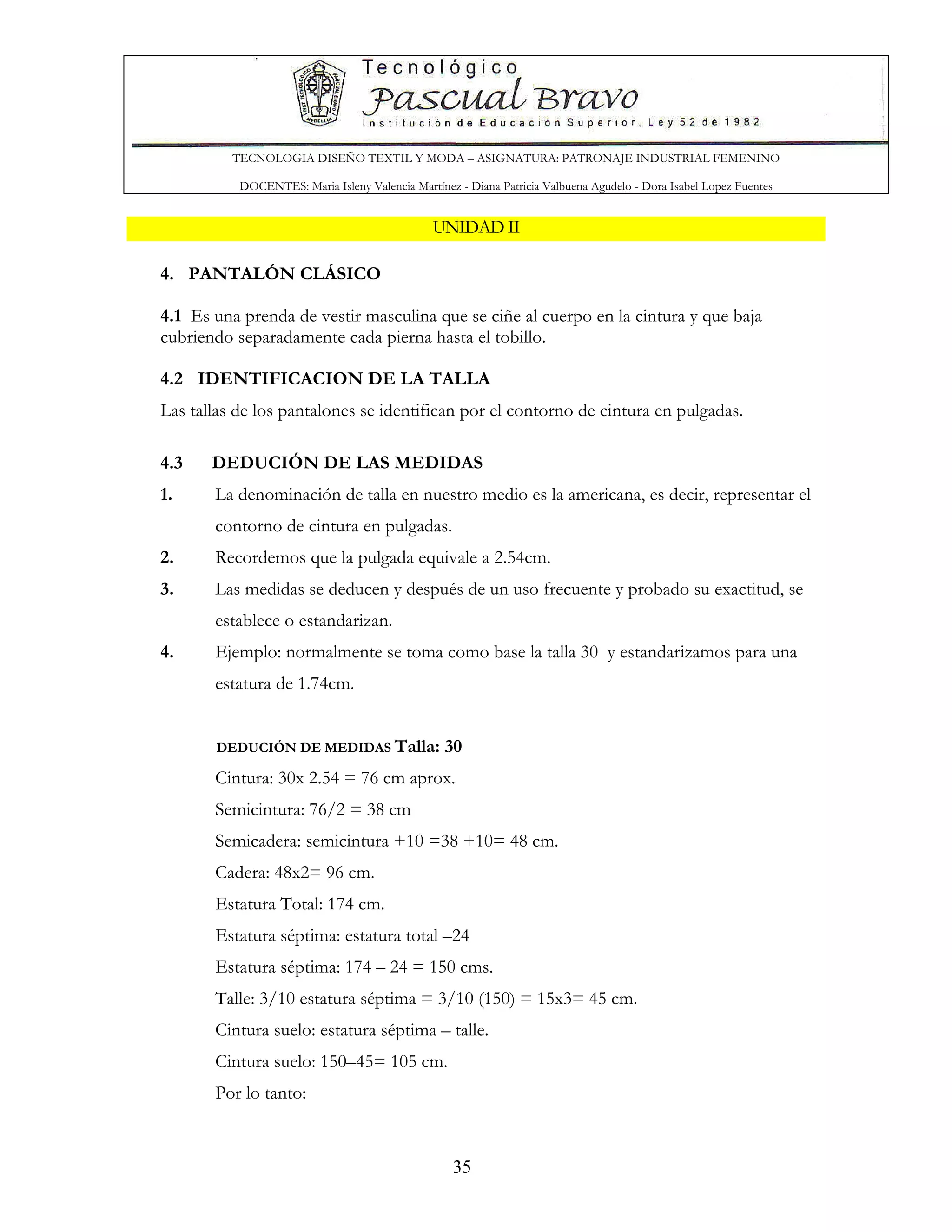 Patronaje Masculino Pdf Pdf