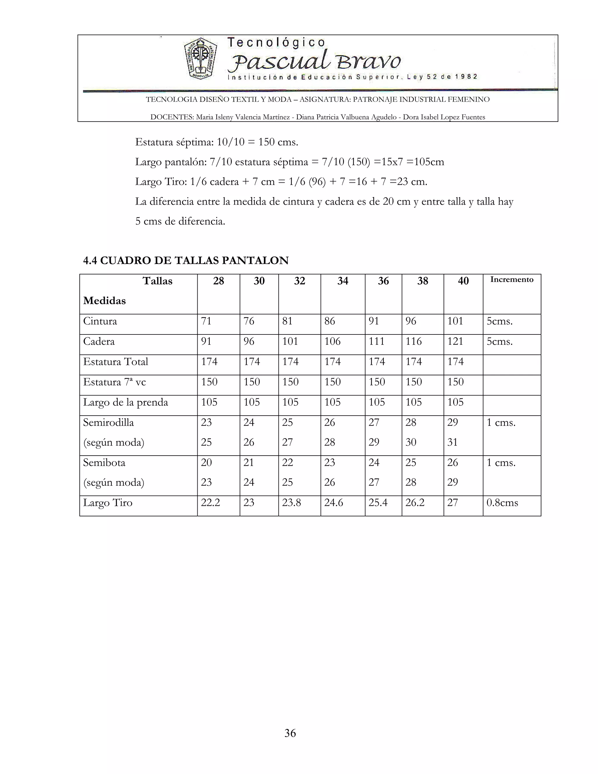 Patronaje Masculino Pdf Pdf