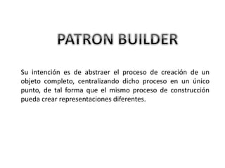 Patron builder | PPTX