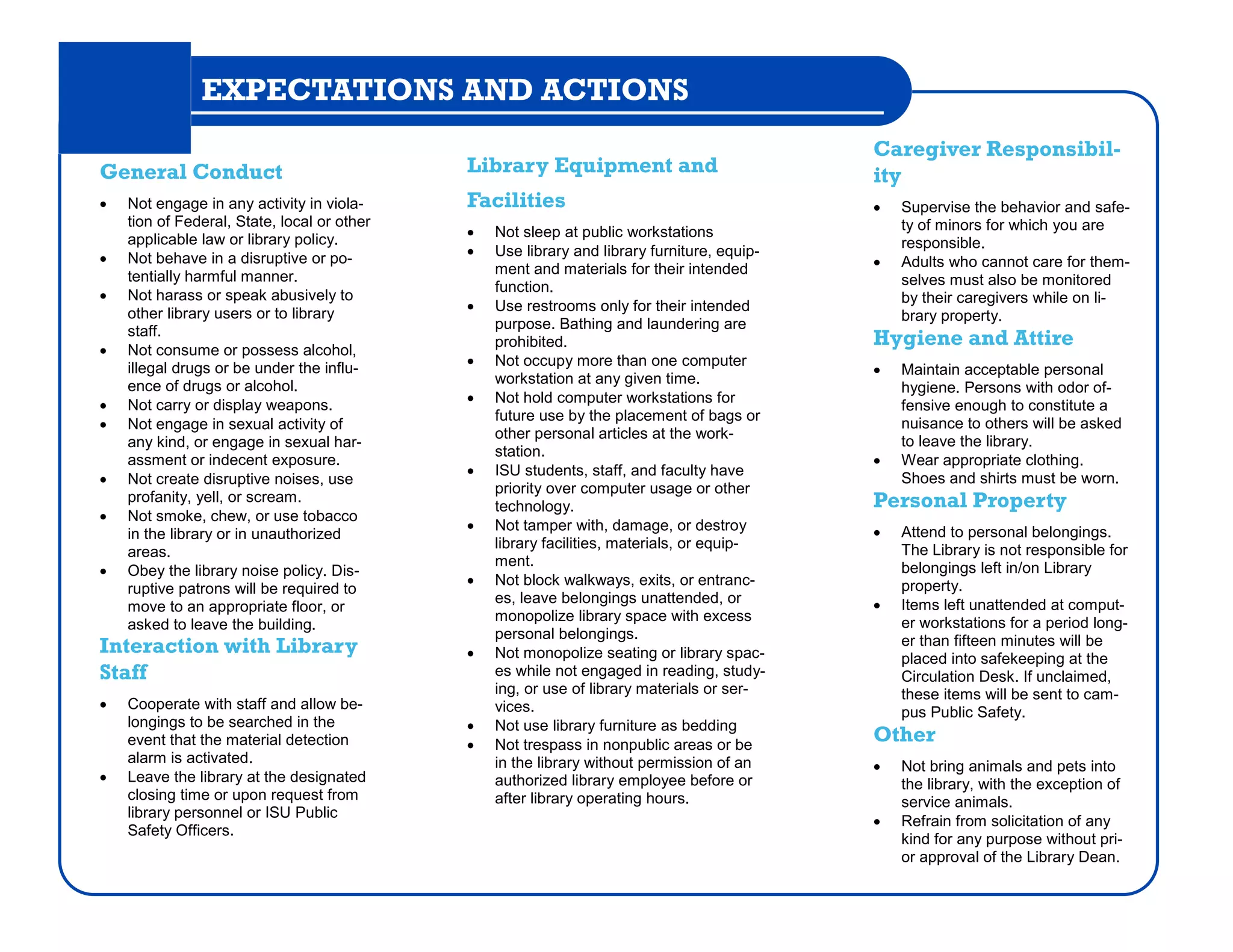 Patron conduct handout | PPT