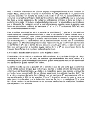 Patrones fotográficos para la evaluación del color en piel y en carne ...