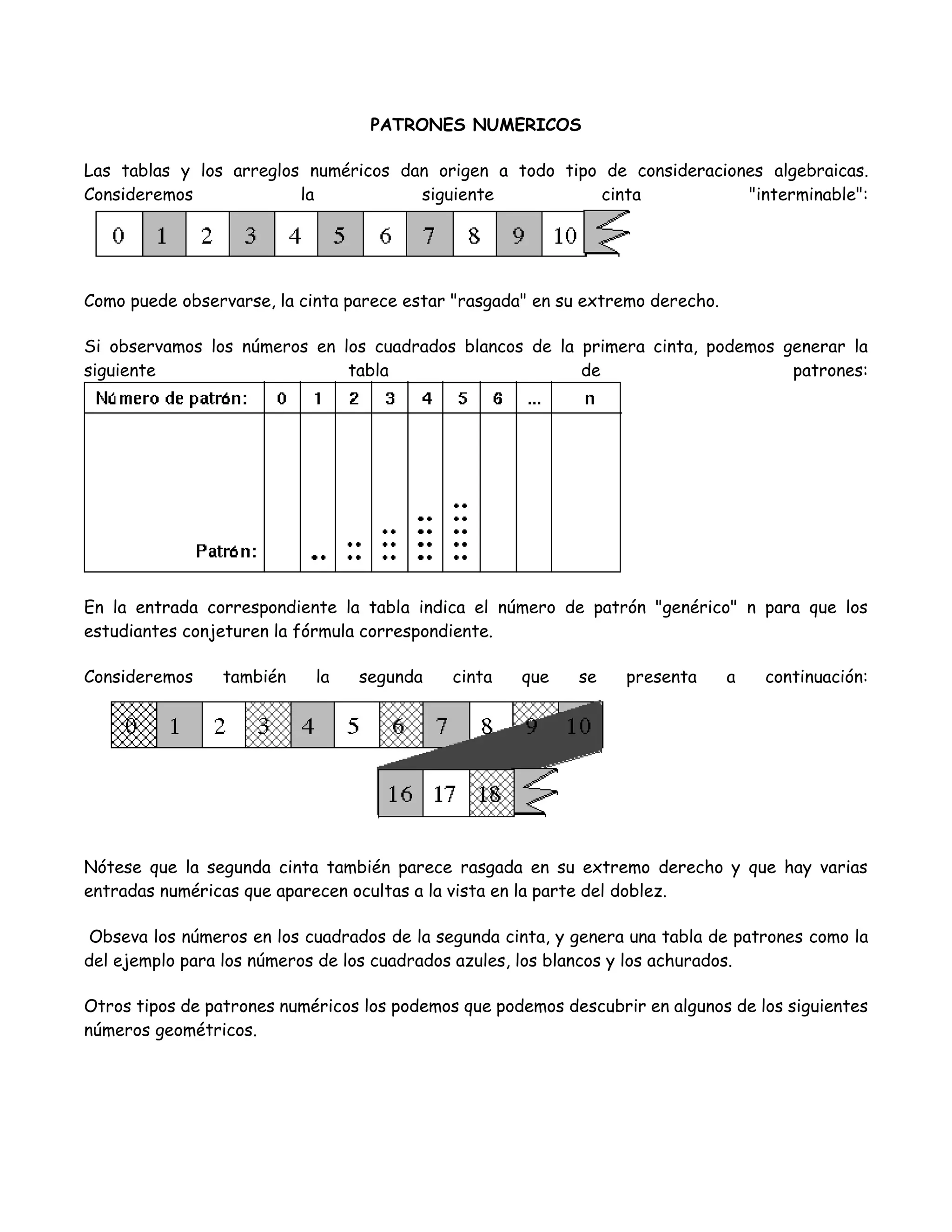 Patrones Numericos | PDF