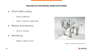 Patroni - HA PostgreSQL made easy | PDF | Databases | Computer Software and Applications