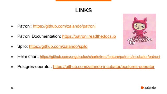 Patroni: Kubernetes-native PostgreSQL companion | PPT
