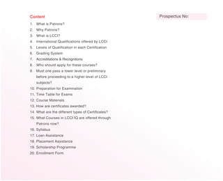 Patrons brochure | PDF