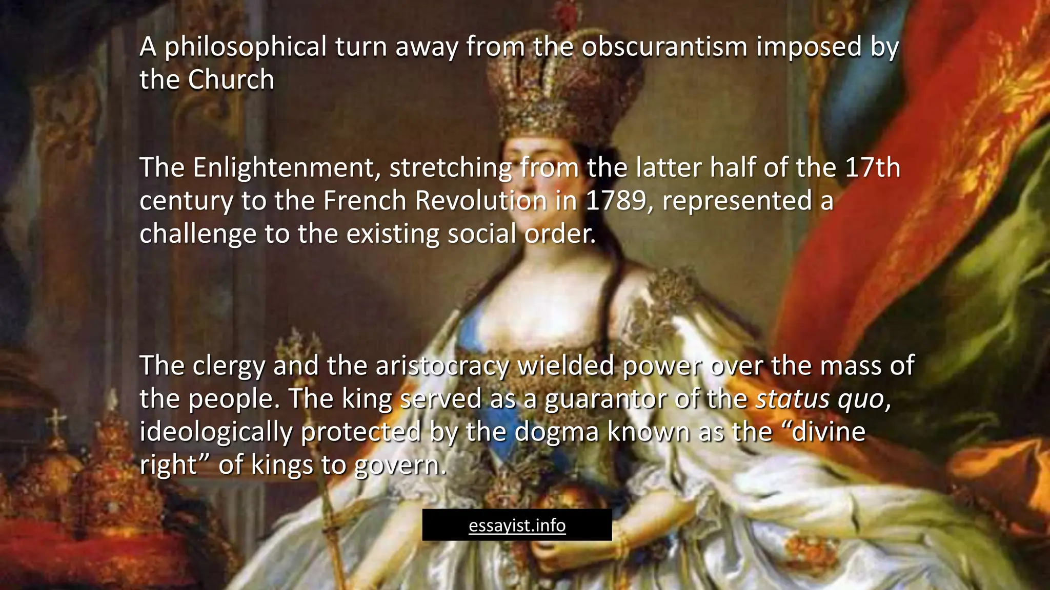 Monarchs and Nobility as Patrons of the Enlightenment | PPT