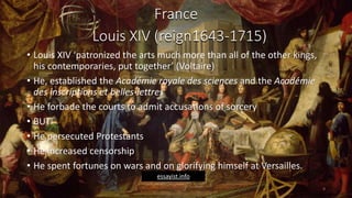 Monarchs and Nobility as Patrons of the Enlightenment | PPT