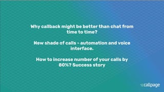 Why over 3000 companies use the callback solution? | PDF | Web ...