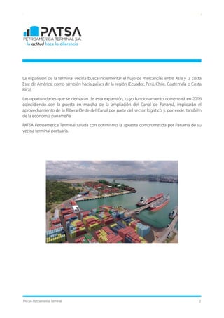 Patsa Petroamerica felicita a PSA Panama | PDF