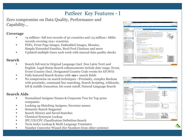 PatSeer Overview | PPT
