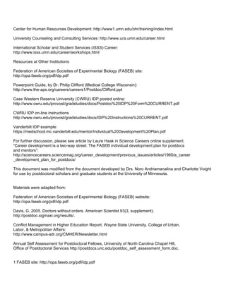 An example IDP | PDF | Postgraduate Education | College Education