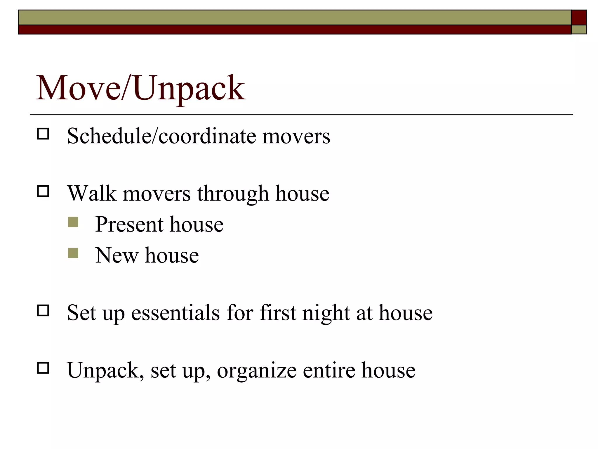 Moving and Packing | PPT