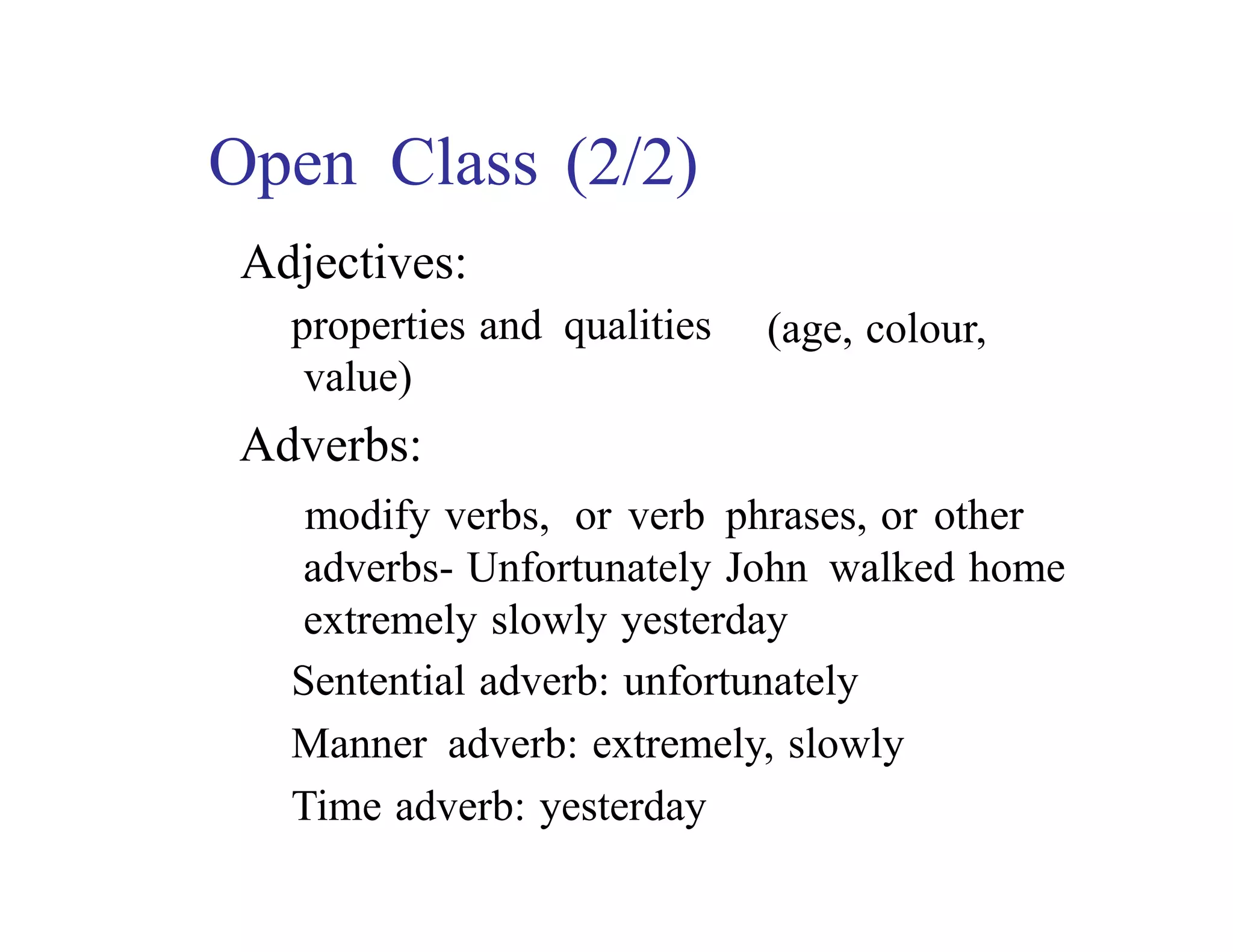 Natural Language processing Parts of speech tagging, its classes, and ...