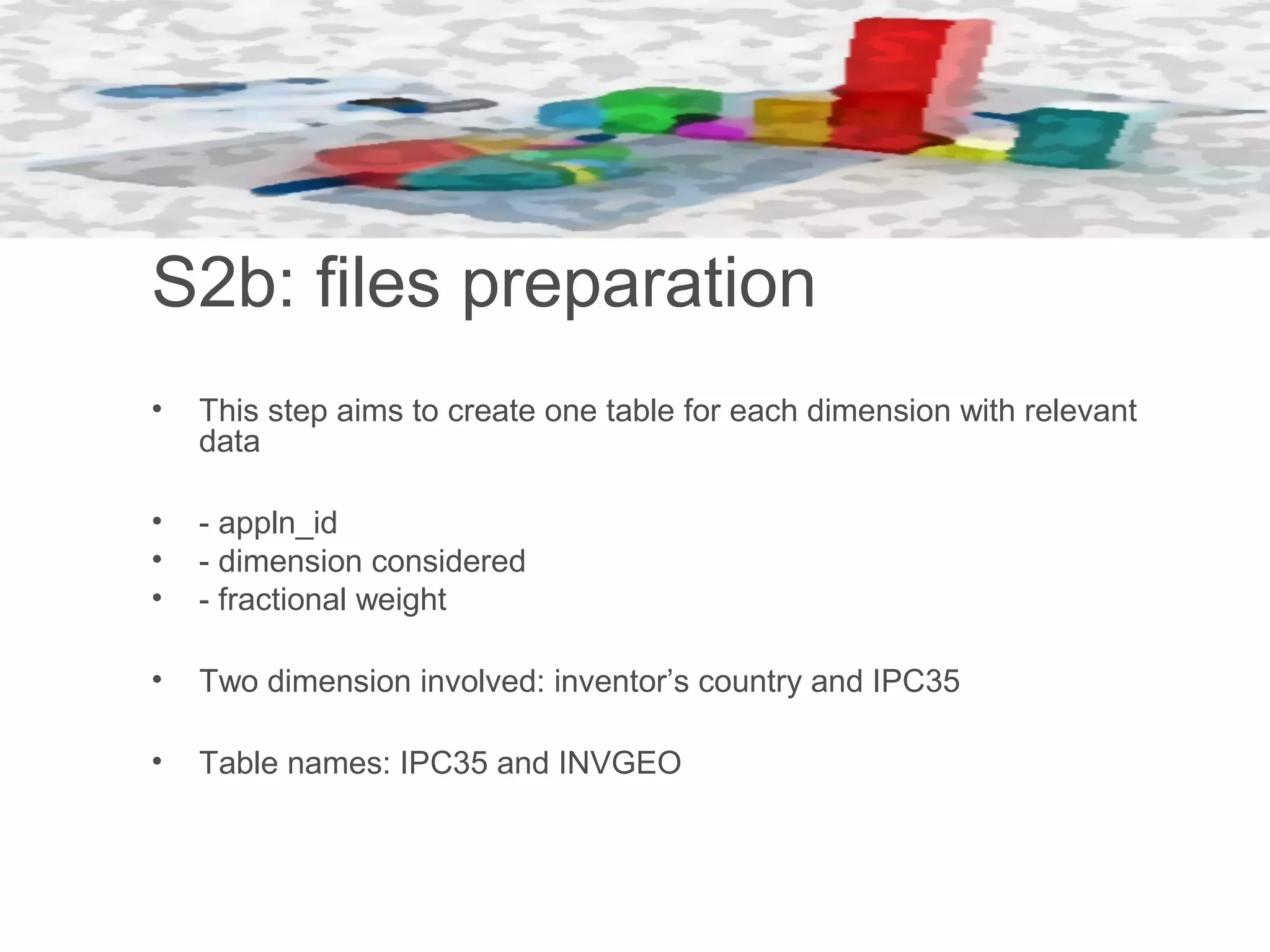 Patstat indicators step by step | PPT | Databases | Computer Software and Applications