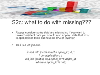 Patstat indicators step by step | PPT