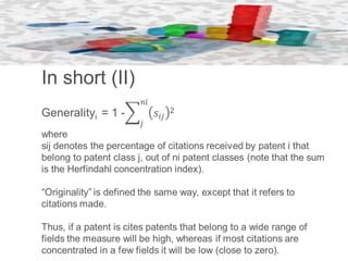 Patstat indicators step by step | PPT | Databases | Computer Software and Applications