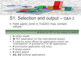 Patstat indicators step by step | PPT