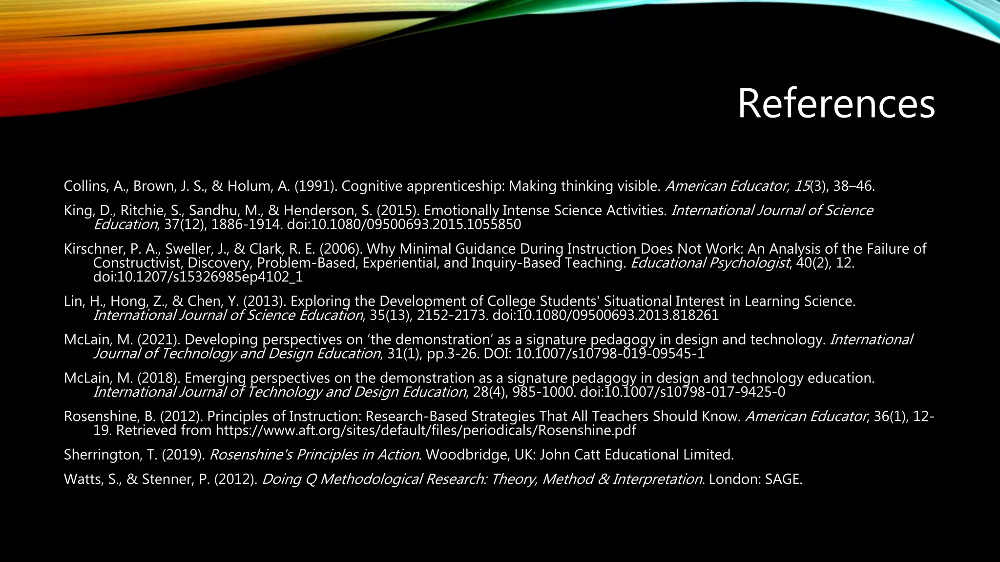 PATT38 Presentation - McLain et al (2021) | PPTX | Education industry ...