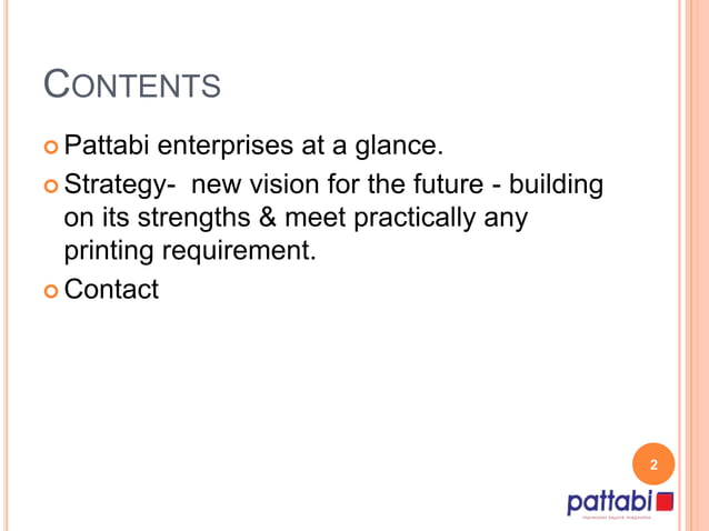 Pattabi enterprises | PPT