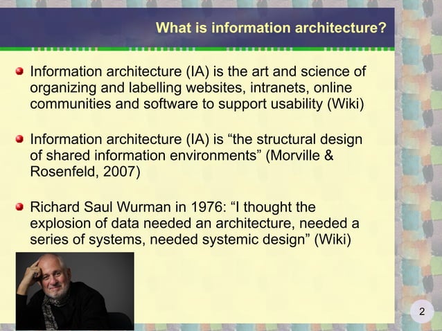 Information Architecture and Professional Communication | PPT