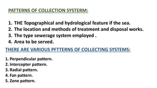 Patten of collection systems of sanitation | PPTX