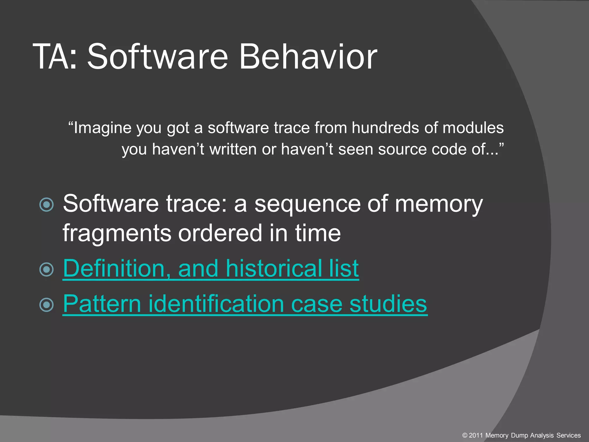 Introduction To Pattern Driven Software Problem Solving Ppt