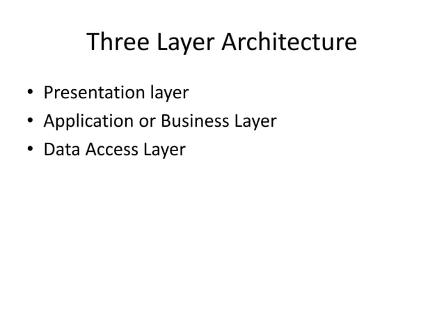 Pattern oriented architecture for web based architecture | PPT