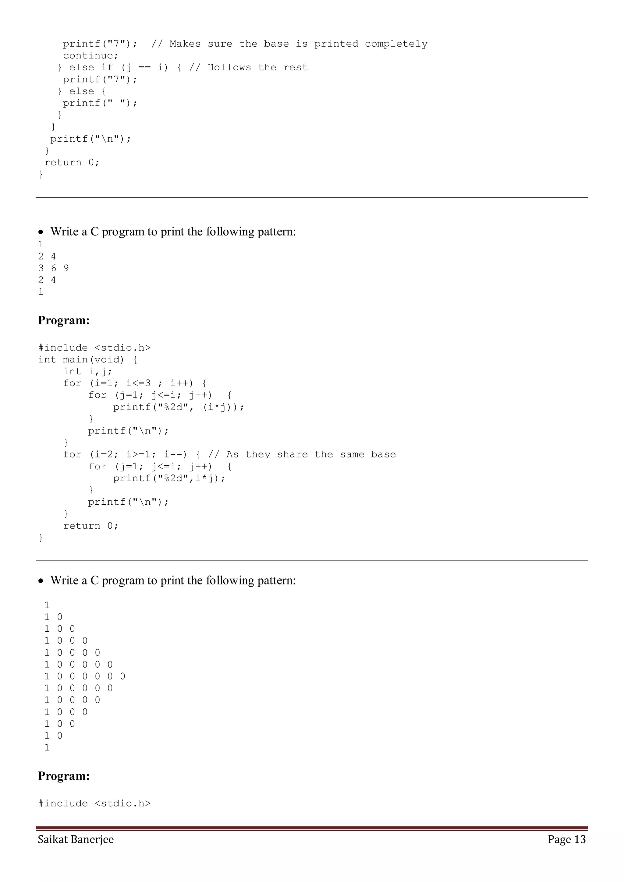 Pattern Printing In Cpdf Programming Languages Computing