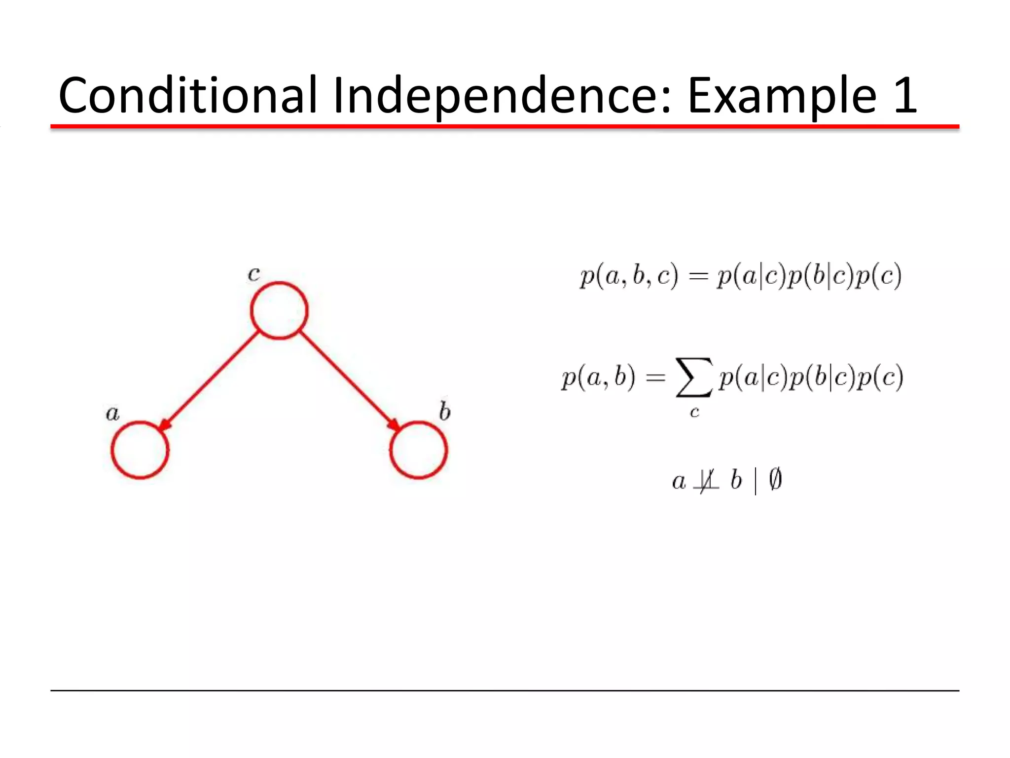 Pattern Recognition and Machine Learning : Graphical Models | PPT