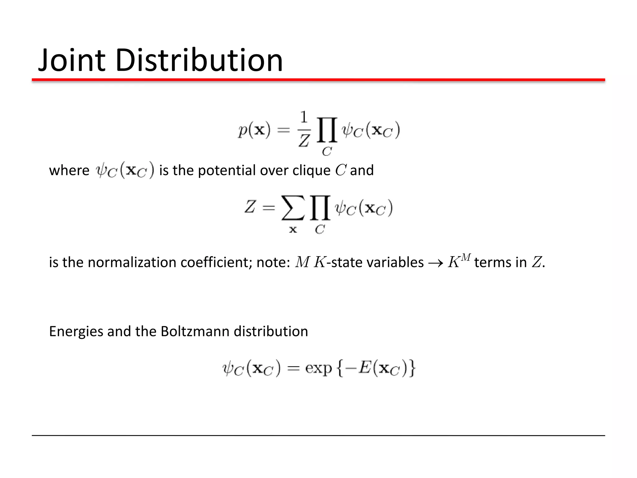 Pattern Recognition and Machine Learning : Graphical Models | PPT