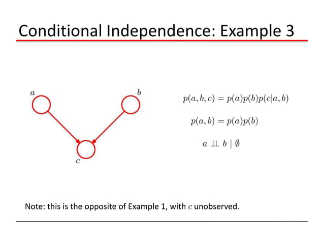 Pattern Recognition and Machine Learning : Graphical Models | PPT