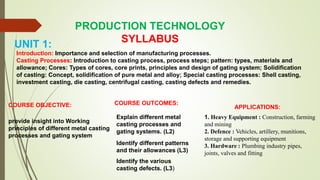 PATTERN ALLOWANCES IN CASTING CLASS: BY POLAYYA CHINTADA | PPTX