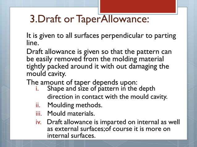 Pattern allowances in metal casting | PDF | Physics | Science