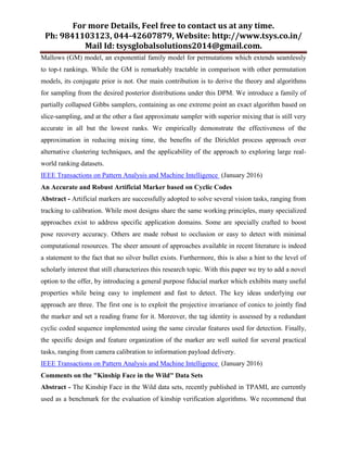 IEEE Pattern analysis and machine intelligence 2016 Title and Abstract ...