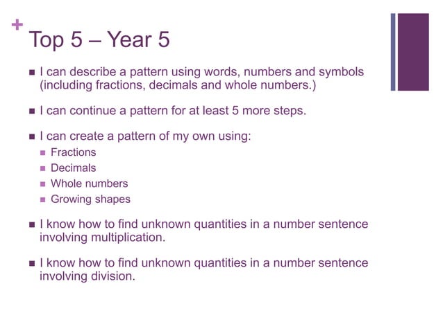 Pattern and algebra | PPTX | Homework and Study | Education