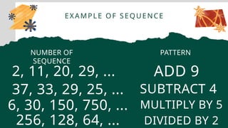 Pattern and Sequence for grade 10 mathematics | PPTX