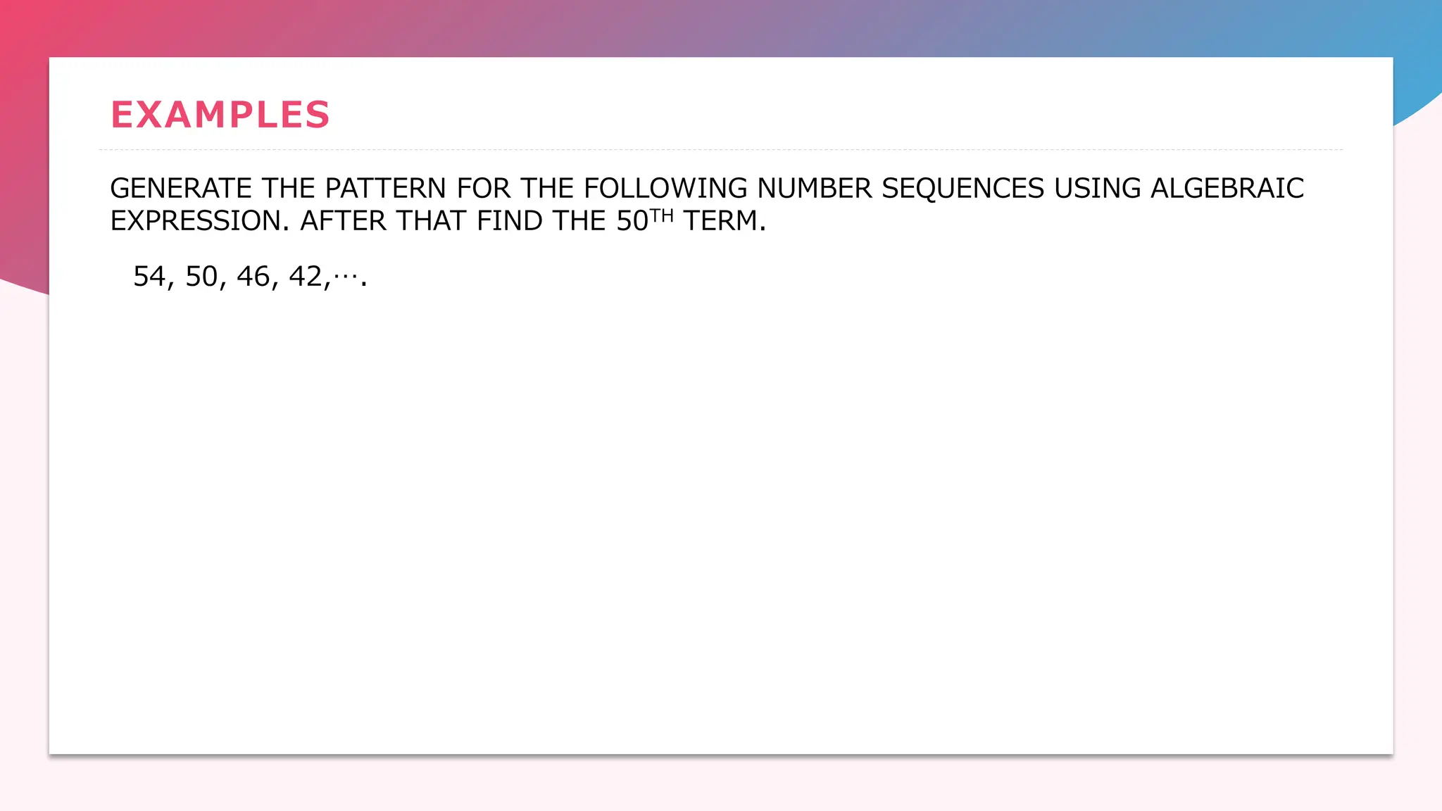 FORM 2 CHAPTER 1: NUMBER PATTERN AND SEQUENCES | PDF