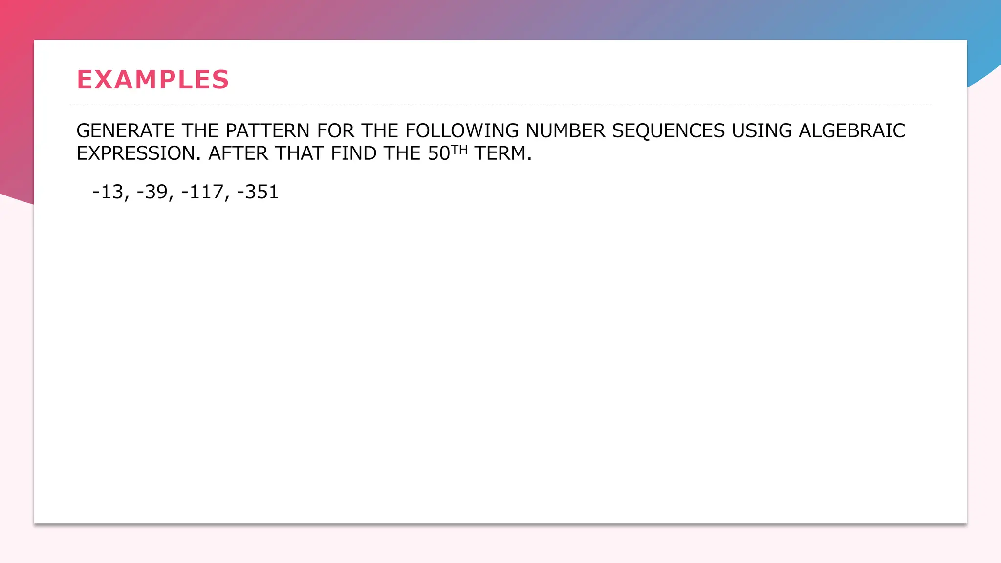 FORM 2 CHAPTER 1: NUMBER PATTERN AND SEQUENCES | PDF