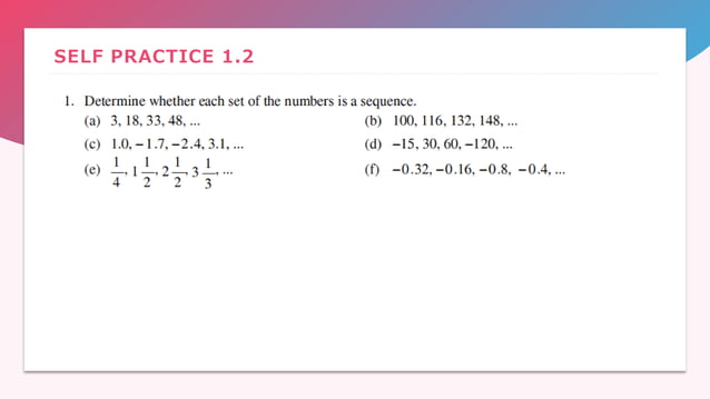 FORM 2 CHAPTER 1: NUMBER PATTERN AND SEQUENCES | PDF