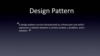Pattern based design | PPTX