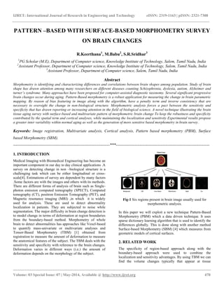Pattern –based with surface based morphometry survey | PDF