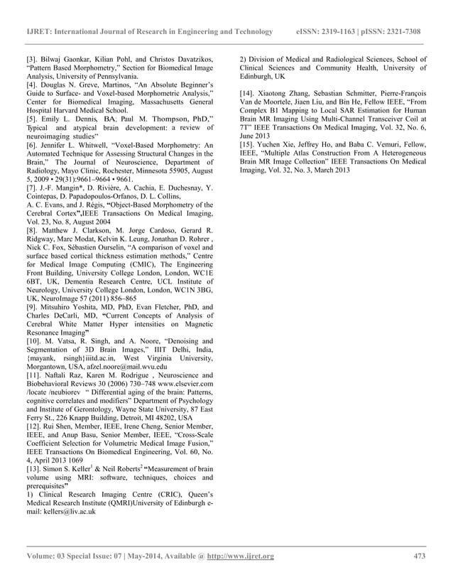 Pattern –based with surface based morphometry survey | PDF