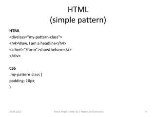Pattern behaviors | PPT