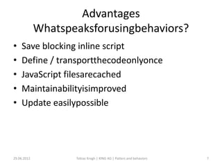 Pattern behaviors | PPT