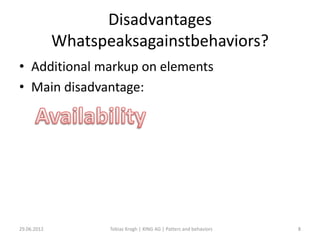 Pattern behaviors | PPT