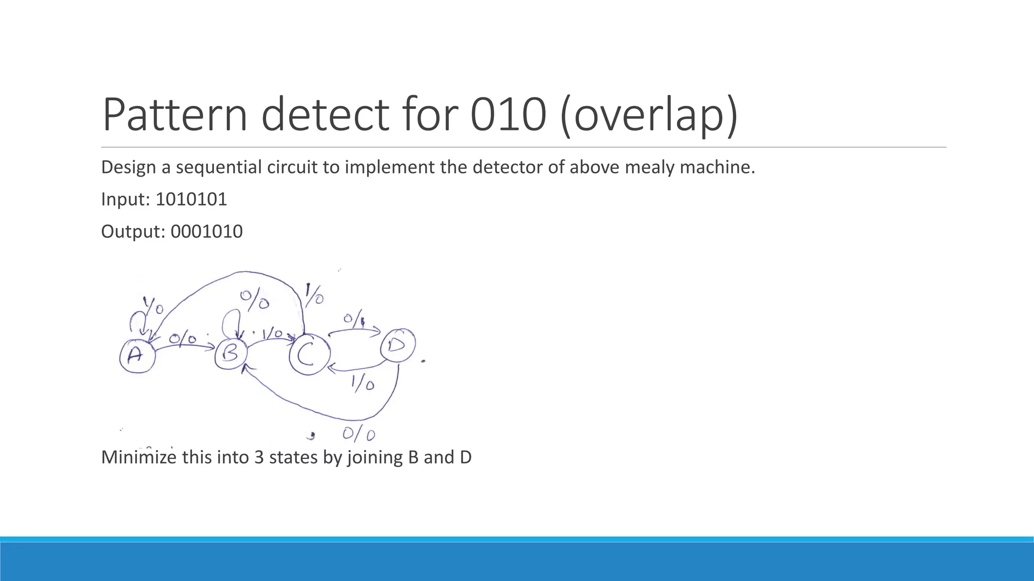 Pattern detection in mealy machine | PDF
